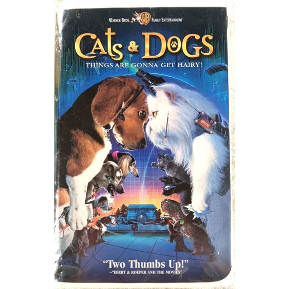 Warner Brothers | Media | Cats And Dogs Vhs Movie 20 Clamshell Warner ...